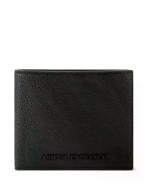 Armani Exchange Logo-detail Bifold Wallet - Black