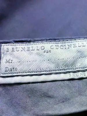 Brunello Cucinelli Gabardine Trousers - Blue
