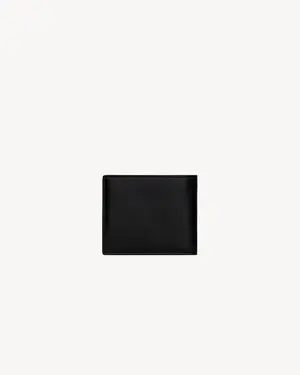 Saint Laurent Tiny Cassandre East/west Wallet In Matte Leather