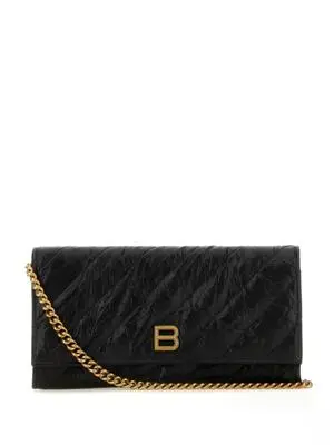 Balenciaga Logo-plaque Quilted Wallet