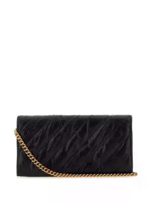 Balenciaga Logo-plaque Quilted Wallet