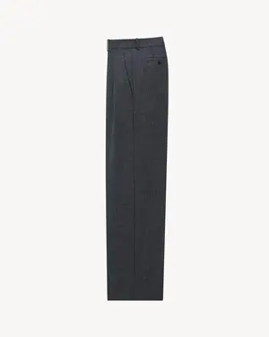 Saint Laurent Wool Chin Low-waisted Pants