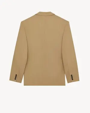 Saint Laurent Single-breasted Jacket In Wool And Mohair