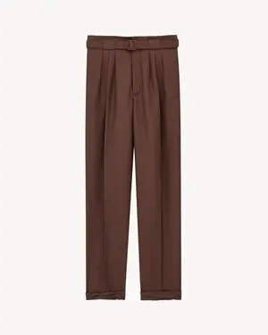 Saint Laurent Wool And Mohair Wide-leg Tailored Pants