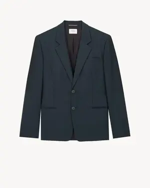 Saint Laurent Single-breasted Wool And Mohair Jacket