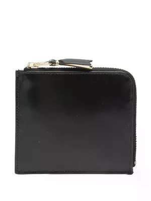 Comme Des Garçons Zip Leather Wallet - Black