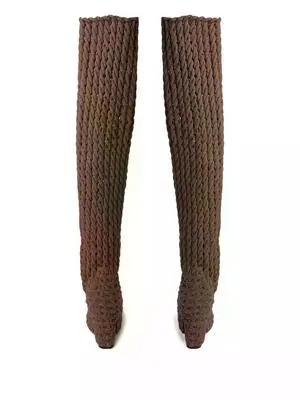 ISA BOULDER Knitted Over The Knee Boots