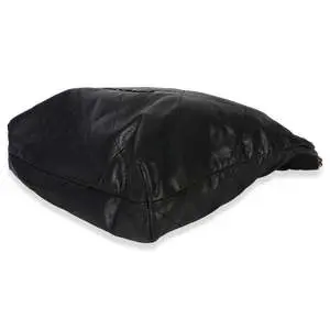 Chanel Quilted Caviar Hobo Bag - Black