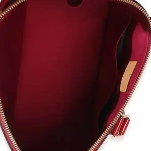 LOUIS VUITTON Monogram Vernis Alma Pm Top Handle Bag - Red