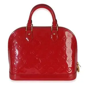 LOUIS VUITTON Monogram Vernis Alma Pm Top Handle Bag