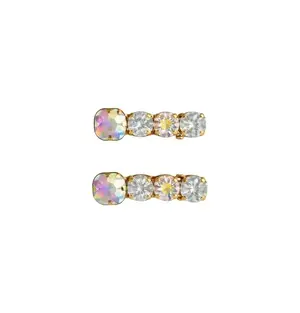 HEADBANDS OF HOPE Crystal Small Barrette Hair Clip - White
