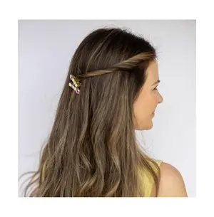 HEADBANDS OF HOPE Crystal Small Barrette Hair Clip - White