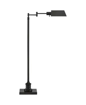 REGENCY HILL Jenson Traditional 54" Tall Pharmacy Floor Lamp With Smart Socket Dark Bronze Adjustable Swing Arm For Living Room Reading House - Brown