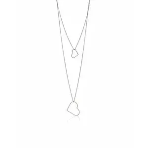 ISKRA Sterling Heart Necklace - Silver