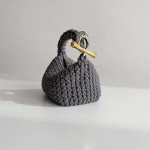 ISKRA Gigi Clasp Bag - Grey
