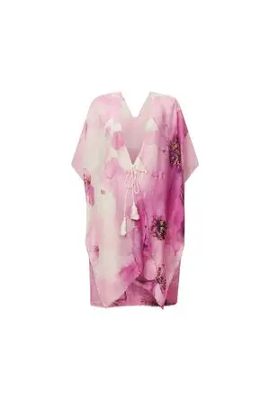 JAMES LAKELAND Watercolour Floral Kaftan - Pink