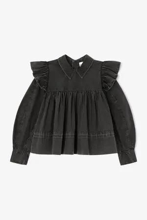 Ganni Curved Hem Tops