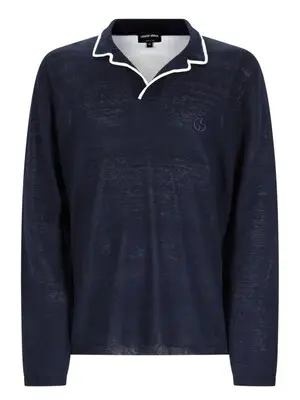 Giorgio Armani Polo In Lino E Seta