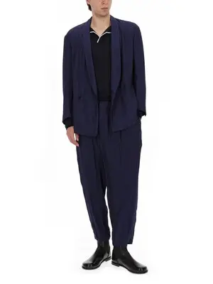 Giorgio Armani Polo In Lino E Seta