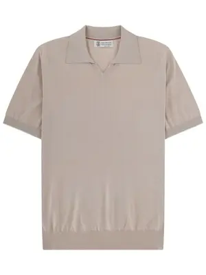 Brunello Cucinelli Maglia Polo In Cotone
