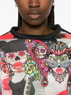 The Artistylist Skull Graphic Print Sweatshirt
