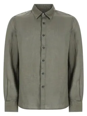 120% Lino Linen Shirt - Green