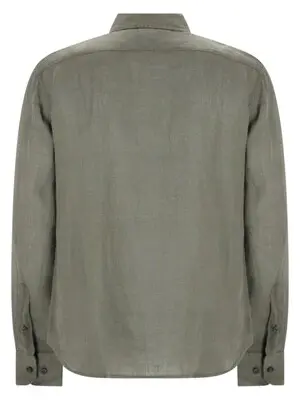 120% Lino Linen Shirt - Green