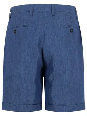 120% Lino Linen Shorts - Blue