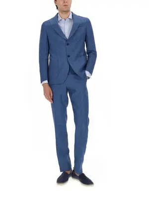 120% Lino Single Breasted Linen Jacket