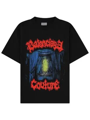 Balenciaga Graphic T-shirt - Black