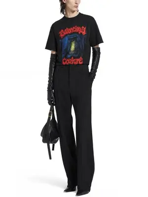 Balenciaga Graphic T-shirt - Black