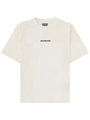 Balenciaga Logo T-shirt - Ivory