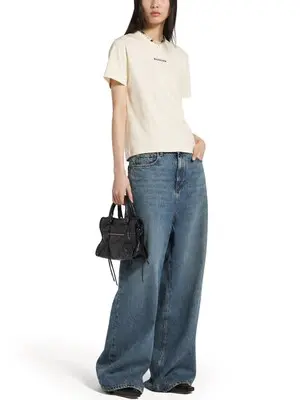 Balenciaga Logo T-shirt - Ivory