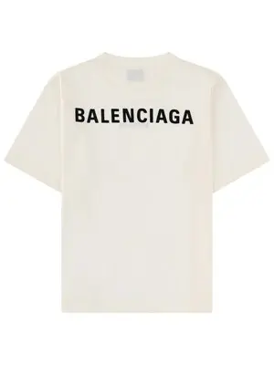 Balenciaga Logo T-shirt - Ivory