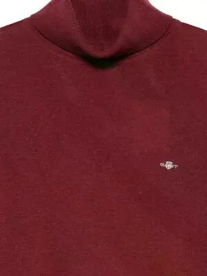Gant Roll Neck Logo Embroidered Sweater