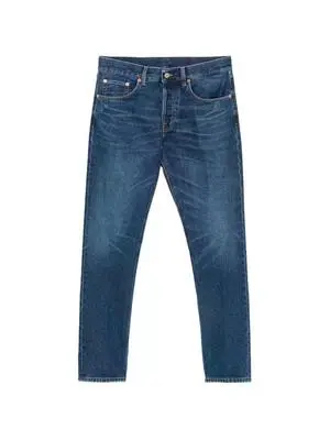 DONDUP Straight Leg Faded Effect Jeans - Blue