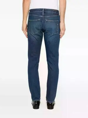 DONDUP Straight Leg Faded Effect Jeans - Blue