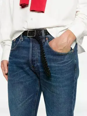 DONDUP Straight Leg Faded Effect Jeans - Blue