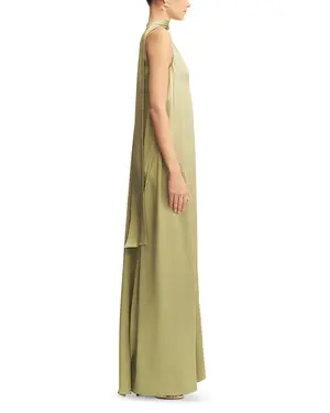 Shona Joy La Lune Scarf Paneled Maxi Dress