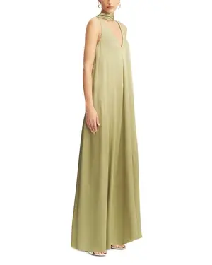 Shona Joy La Lune Scarf Paneled Maxi Dress