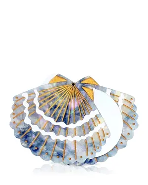 SOLAR ECLIPSE Compact Mirror - Seashell