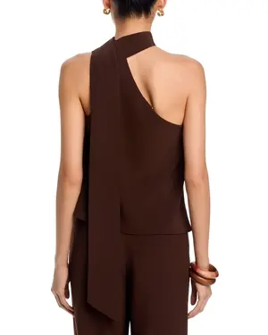 LUCY PARIS Elma Tie Neck Top