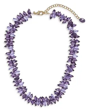 ROXANNE ASSOULIN Clustered Crystal Necklace - Grape