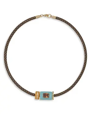 ROXANNE ASSOULIN Cylinder Cord Necklace - Cloud