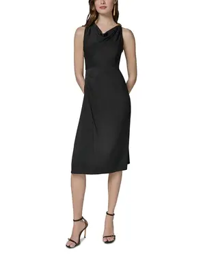 Donna Karan New York Cowl Neck A-line Dress