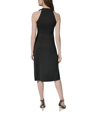 Donna Karan New York Cowl Neck A-line Dress