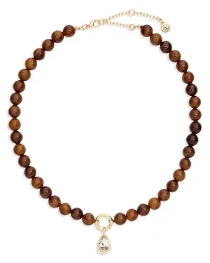 Baublebar Janette Beaded Ring Necklace - Brown