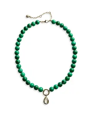 Baublebar Janette Beaded Ring Necklace - Green