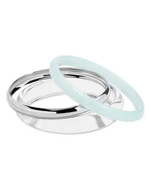 Baublebar Raven Bangle Bracelet Set - Silver