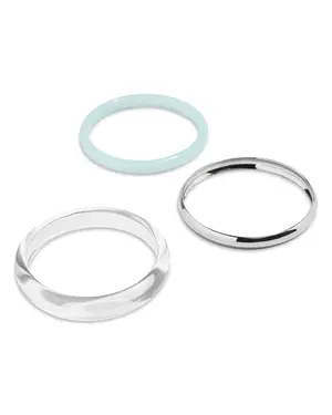 Baublebar Raven Bangle Bracelet Set - Silver
